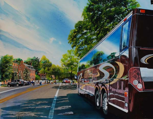 Elite Coach Inspired Painting Wins Awards