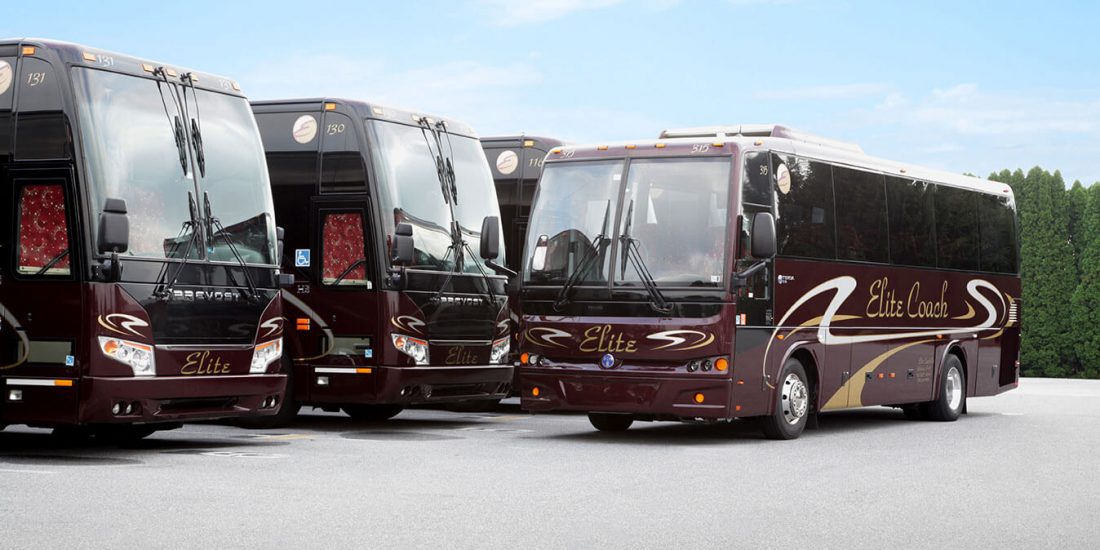 About Our Fleet - Our Buses, Motorcoaches & Trollies | Elite Coach