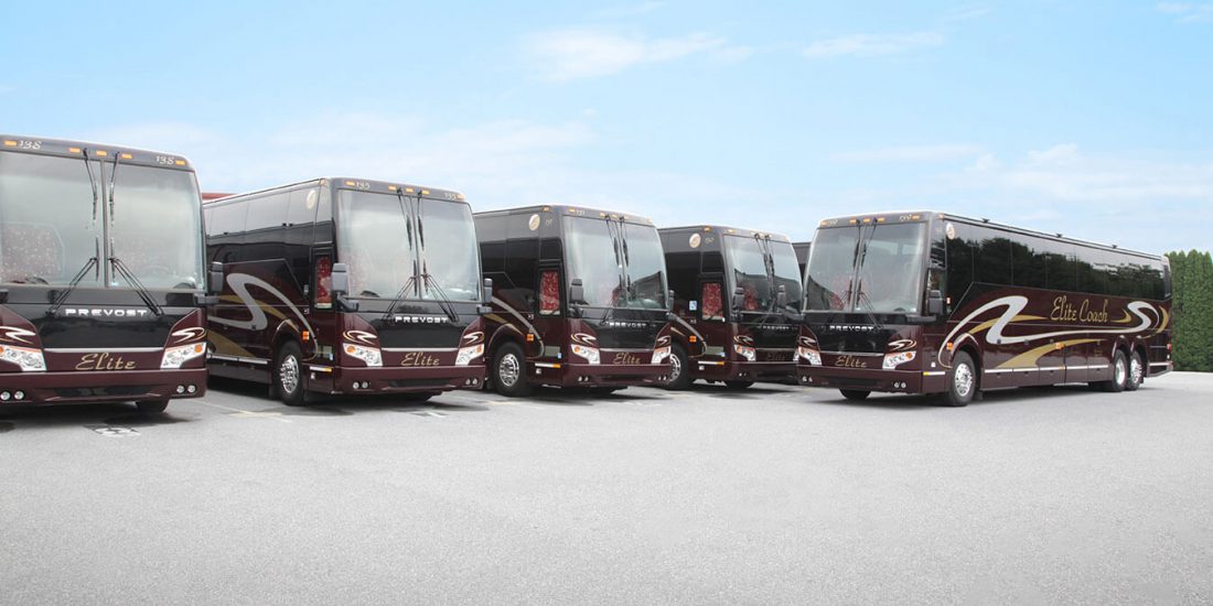 About Our Fleet - Our Buses, Motorcoaches & Trollies | Elite Coach