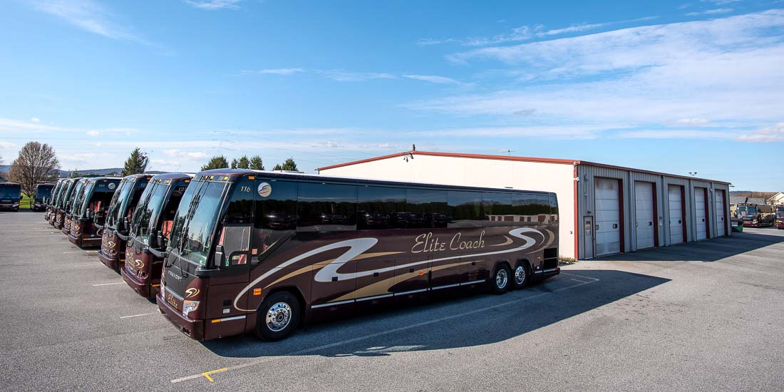 About Our Fleet - Our Buses, Motorcoaches & Trollies | Elite Coach