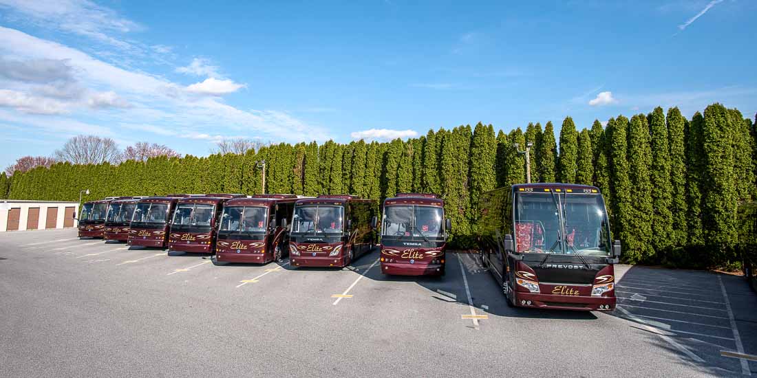 About Our Fleet - Our Buses, Motorcoaches & Trollies | Elite Coach